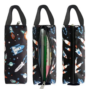 Tilami Rolling Backpack 18 inch with Pencil Case Wheeled Laptop Bag, Astronaut