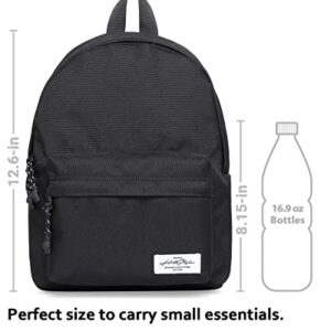 HotStyle SIMPLAY+ Classic Mini Backpack Small Travel Bag, Plain, Black