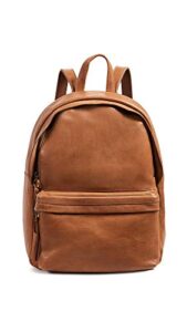 madewell women's the lorimer backpack, english saddle, tan, one size