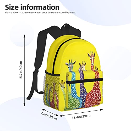 Backpacks Giraffe College School Book Bag Travel Hiking Camping Daypack