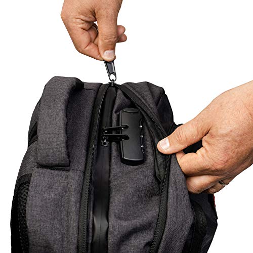 ZAZZY Smell Proof Bag Backpack with Lock Odor Proof Bag Stash Bag Travel Backpack for Men & Women