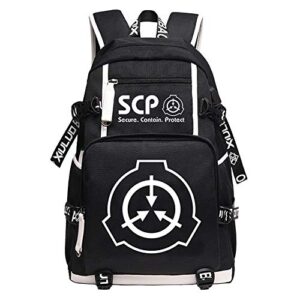 tps scp foundation women daypack cartoon knapsack oxford travel bagpack usb laptop backpack wtih usb port (11)