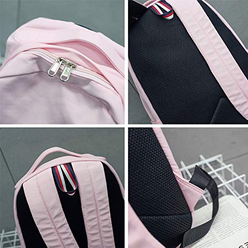 Kawaii Bear Crepe Daypacks Small Travel Backpack Panda Milk Tea Kawaii Bookbag Nylon Laptop Bagpack(9)