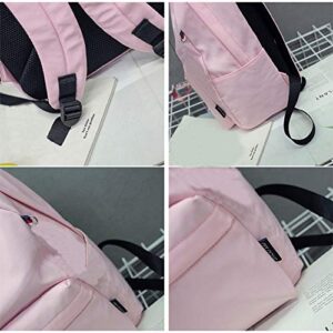 Kawaii Bear Crepe Daypacks Small Travel Backpack Panda Milk Tea Kawaii Bookbag Nylon Laptop Bagpack(9)