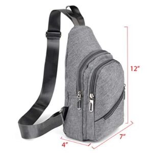 WESTEND Crossbody Polyester Sling Bag Backpack with Adjustable Strap