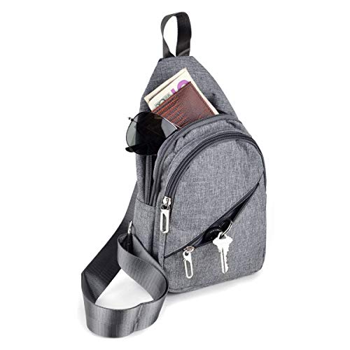 WESTEND Crossbody Polyester Sling Bag Backpack with Adjustable Strap