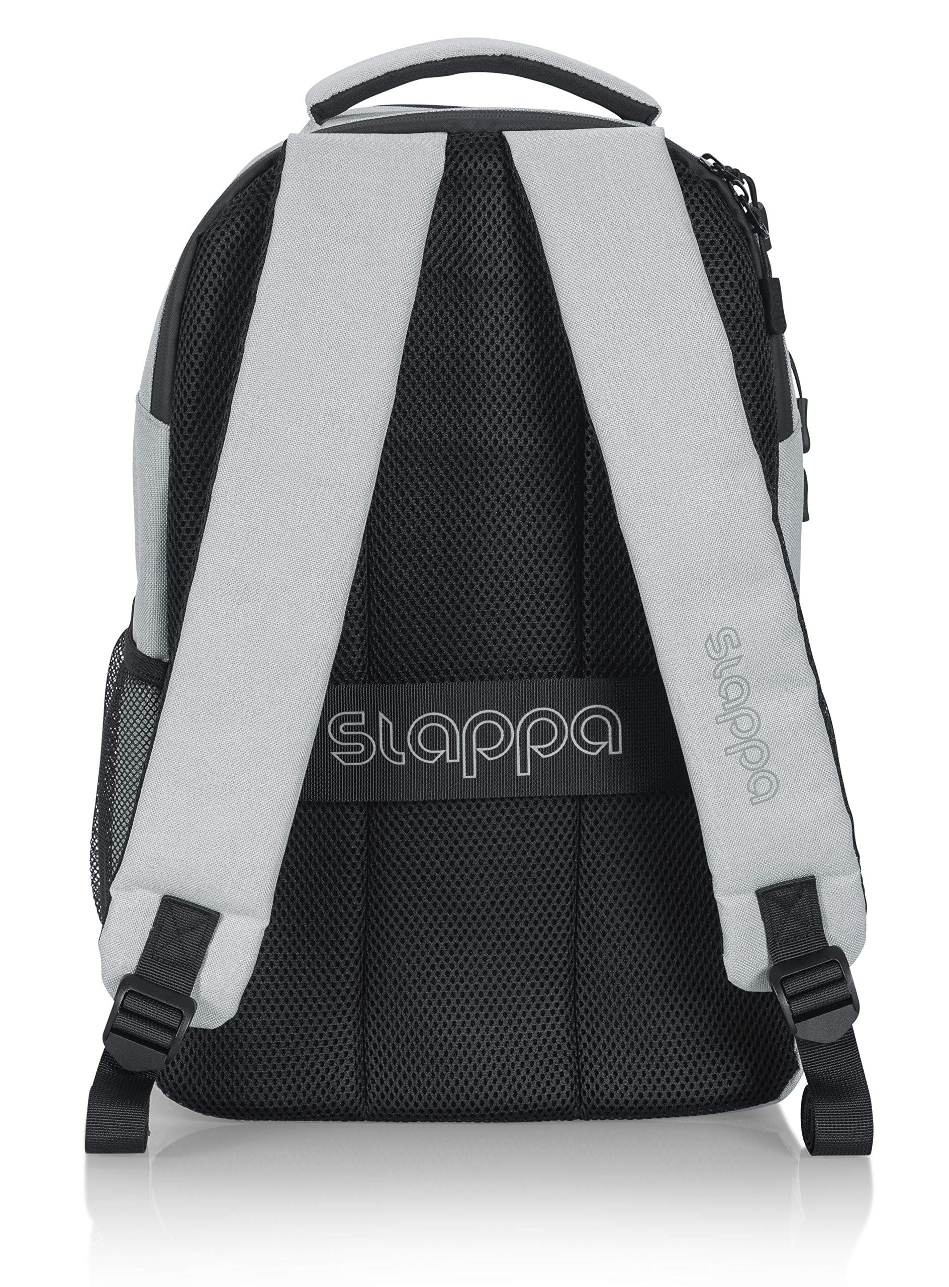 Slappa Alpha Series Gaming Laptop Backpack - Fits up to 15" Laptops; Silver (SL-ALPHA-LAPTOP-BP-WHT)