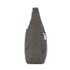 Travelon Anti-Theft Essentials East/West Hobo Bag, Smoke, One Size