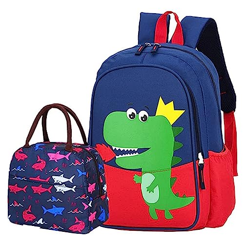 POWOFUN Kids Preschool Kindergarten Backpack Lightweight Cool Cute Cartoon Travel Backpack With Lunch Bag For Boys Girls