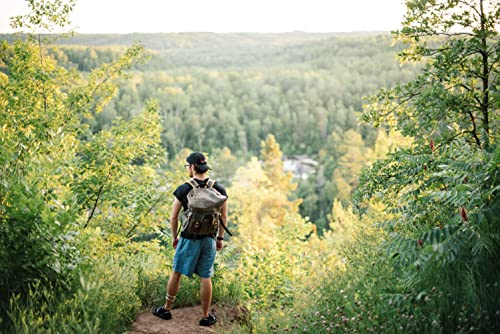 Frost River Isle Royale Mini Bushcraft Backpack - Durable Waxed Canvas Outdoor Hiking Pack, 18 Liter, Field Tan