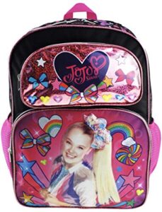 daliyrepal liphontcta aeiniwer jojo siwa 16" deluxe backpack - colourful bow collection - a19036