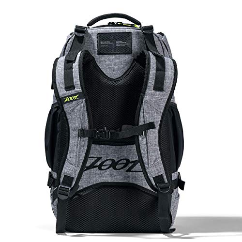 Zoot Ultra Tri Bag – Triathlon Transition Bag with Storage Compartments, Durable and Lightweight Backpack for Gym, Race Day, and Training, Grey