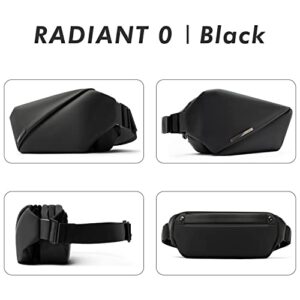 NIID-R0 Sling Bag Chest Bags for Men Women Stylish Multipurpose Fanny Pack Waterproof Crossbody Bag Shoulder Backpack for Travel Gym Cycling, Black