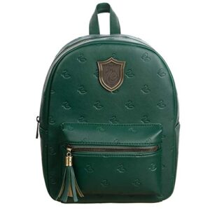 bioworld slytherin hogwarts house harry potter faux leather mini backpack