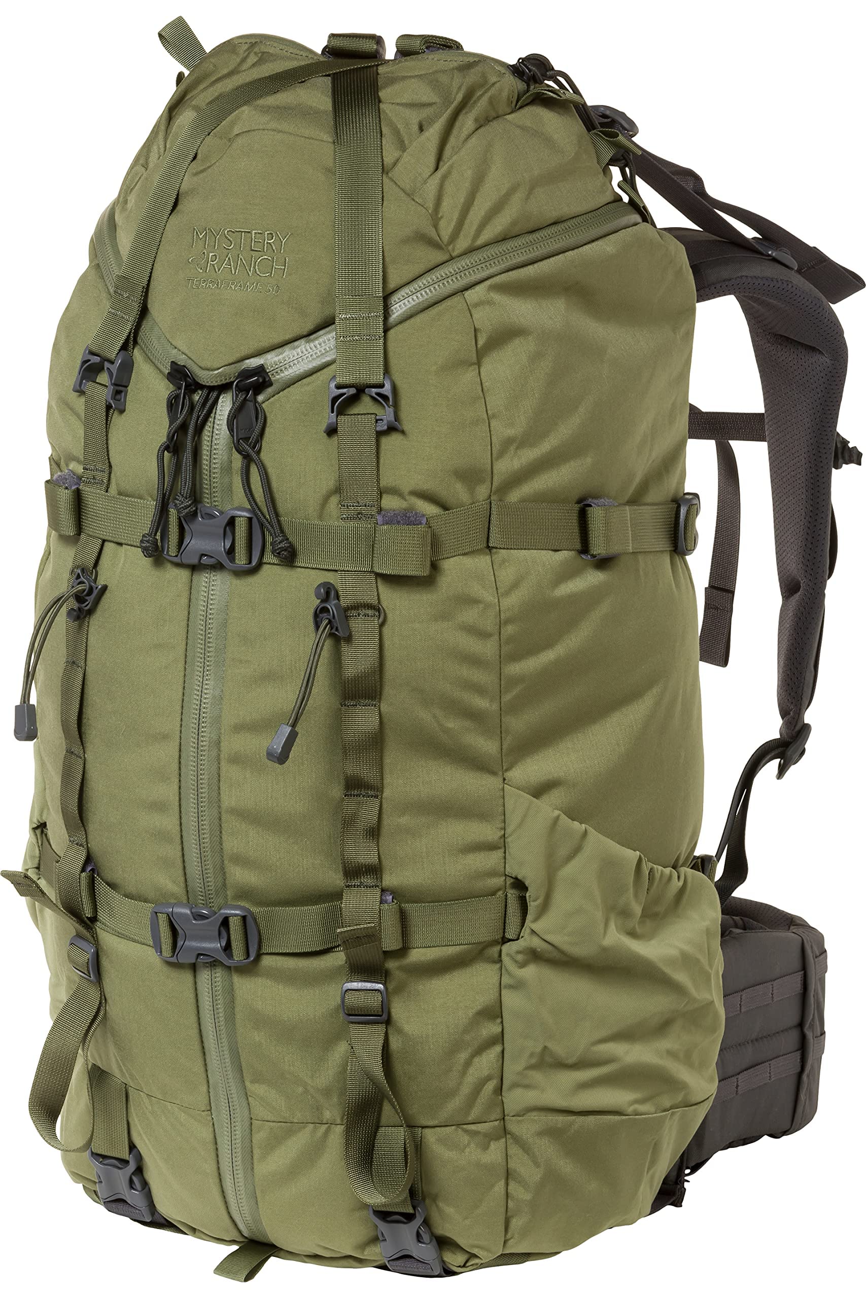 Mystery Ranch Terraframe 3-Zip 50 Backpack - For Serious Backpackers, Loden, Small