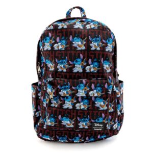 loungefly x disney lilo and stitch elvis stitch nylon backpack