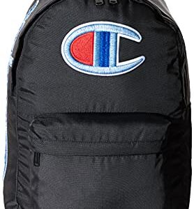 Champion unisex adult Backpacks, Black/Blue, One Size US