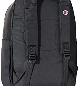 Champion unisex adult Backpacks, Black/Blue, One Size US