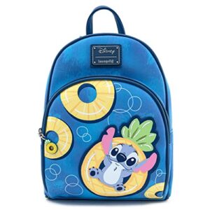 loungefly disney lilo and stitch pineapple floaty stitch mini backpack