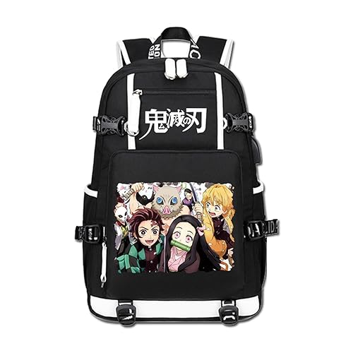 GO2COSY Anime Demon Slayer Kimetsu no Yaiba Backpack Daypack Student Bag School Bag Bookbag