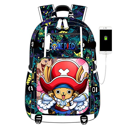 GO2COSY Anime One Piece Backpack Daypack Student Bag School Bag Laptop Bag Bookbag