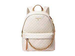 michael kors slater medium backpack vanilla/acorn one size