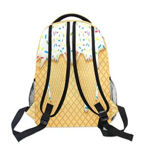 Blueangle Ice Cream Cone Backpack Bookbags Laptop Backpack for Boys Girls Teens, College Backpack Water Resistant Travel Bookbag