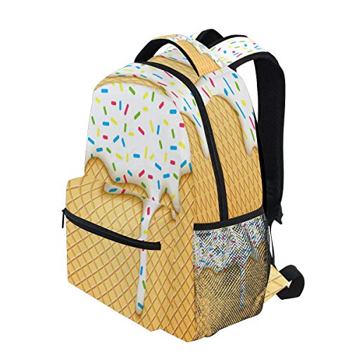 Blueangle Ice Cream Cone Backpack Bookbags Laptop Backpack for Boys Girls Teens, College Backpack Water Resistant Travel Bookbag