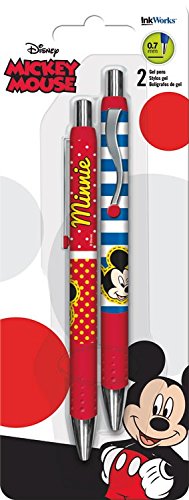 Minnie Mouse Mini Backpack for Toddler Girls - Bundle with 12” Minnie Mouse Mini School Bag, Minnie and Mickey Pens, More | Minnie Mouse School Backpack for Girls