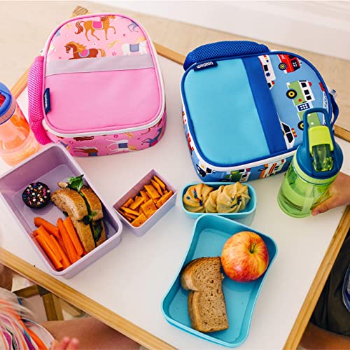 Wildkin Pack-it-All Kids Backpack Bundle with Clip-in Lunch Box (Heroes)