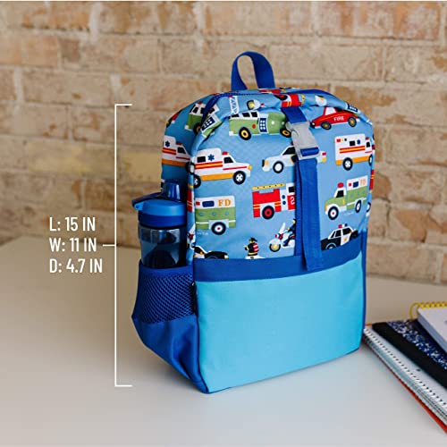 Wildkin Pack-it-All Kids Backpack Bundle with Clip-in Lunch Box (Heroes)