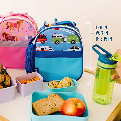 Wildkin Pack-it-All Kids Backpack Bundle with Clip-in Lunch Box (Heroes)