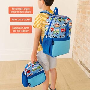 Wildkin Pack-it-All Kids Backpack Bundle with Clip-in Lunch Box (Heroes)