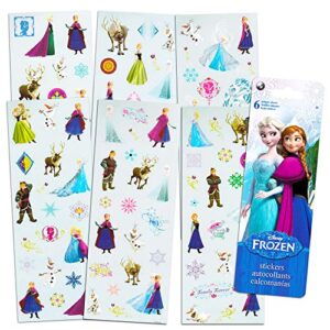 Frozen Travel Bag Backpack for Girls Toddlers Kids ~ 2 Pc Bundle with Premium 15" Frozen School Bag Travel Set, Stickers | Frozen School Supplies