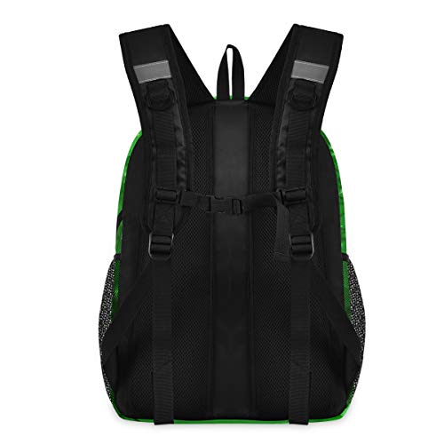 OREZI Waterproof Schoolbag for Girls Boys,Saint Patrick Day Laptop Backpack with USB Charging Port,College Bookbag for Women Men