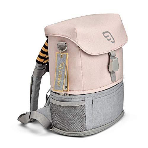 JetKids by Stokke Crew BackPack, Pink Lemonade - Kid’s Lightweight Expandable Bag - Great for School & Travel - Adjustable & Water-Resistant - Best for Ages 2-7