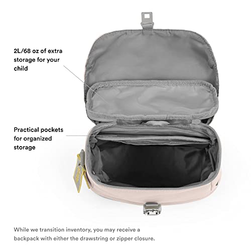 JetKids by Stokke Crew BackPack, Pink Lemonade - Kid’s Lightweight Expandable Bag - Great for School & Travel - Adjustable & Water-Resistant - Best for Ages 2-7