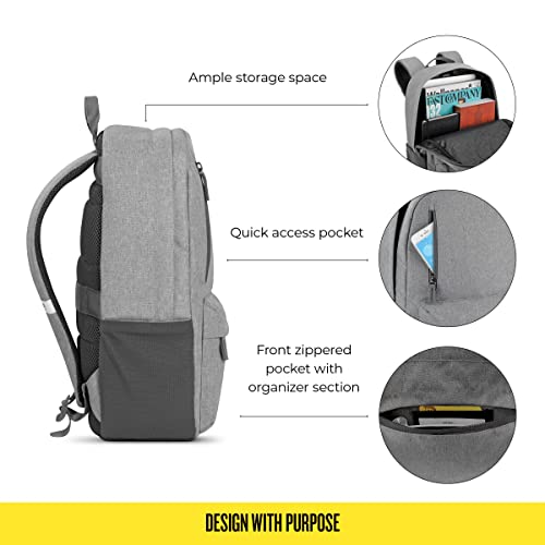 Solo Re:Cover 15.6 Inch Laptop Backpack, Grey