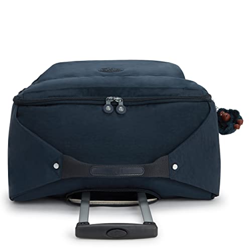 Kipling Women's Darcey Large Inch Softside Checked Rolling Luggage, 360 Degree Spinning Wheels, True Blue Tonal, 19.25" L x 29" H x 11.5" D