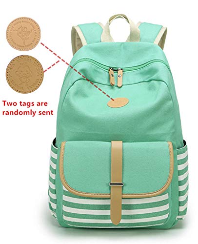 Leaper Striped School Backpack and Unicorn Backpack Bundle