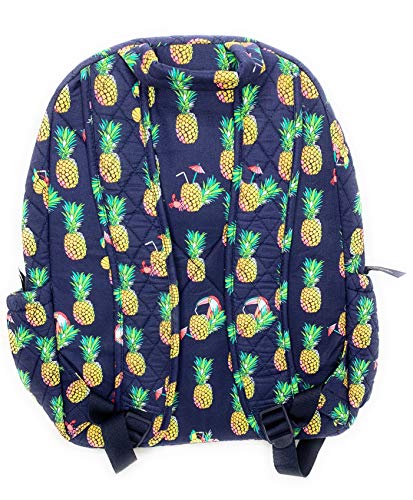 Vera Bradley Essential Backpack Quilted Cotton Toucan Party Pineapple