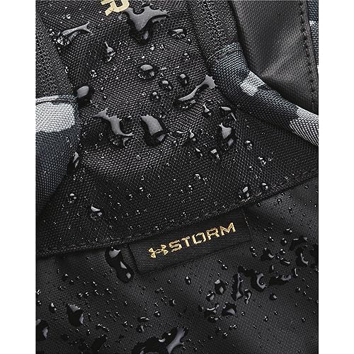 Under Armour Adult Hustle Pro Backpack , Black (002)/Metallic Gold , One Size Fits All