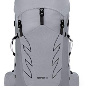 Osprey Tempest 30L Women's Hiking Backpack with Hipbelt, Aluminum Grey, WXS/S