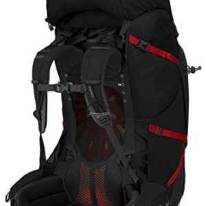 Osprey Aether Plus 100L Men's Backpacking Backpack, Black, L/XL