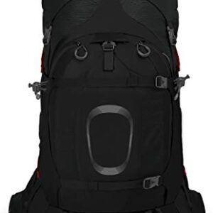 Osprey Aether Plus 60L Men's Backpacking Backpack, Black, S/M