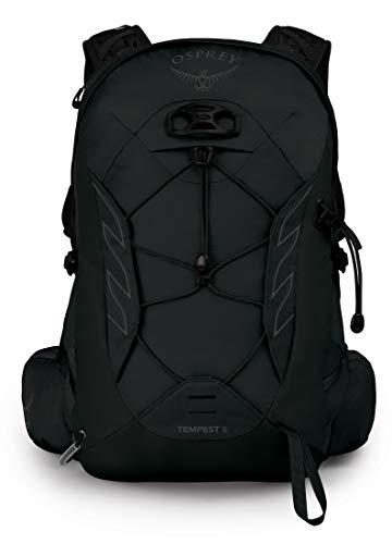 Osprey Tempest 9L Women's Hiking Backpack with Hipbelt, Stealth Black, WM/L