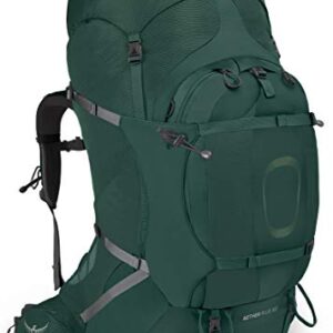 Osprey Aether Plus 100L Men's Backpacking Backpack, Axo Green, L/XL