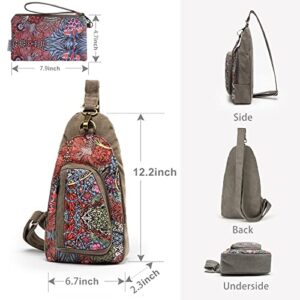 Black Butterfly Premium Chest Bag for Women Crossbody Small, Chest Pack for Fashion and Light (Grey-m)