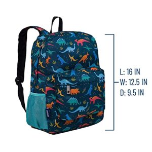 Wildkin 16 Inch Backpack Bundle with 2 Compartment Lunch Bag (Jurassic Dinosaurs)