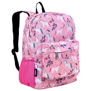 Wildkin 16 Inch Backpack Bundle with 2 Compartment Lunch Bag (Magical Unicorns)